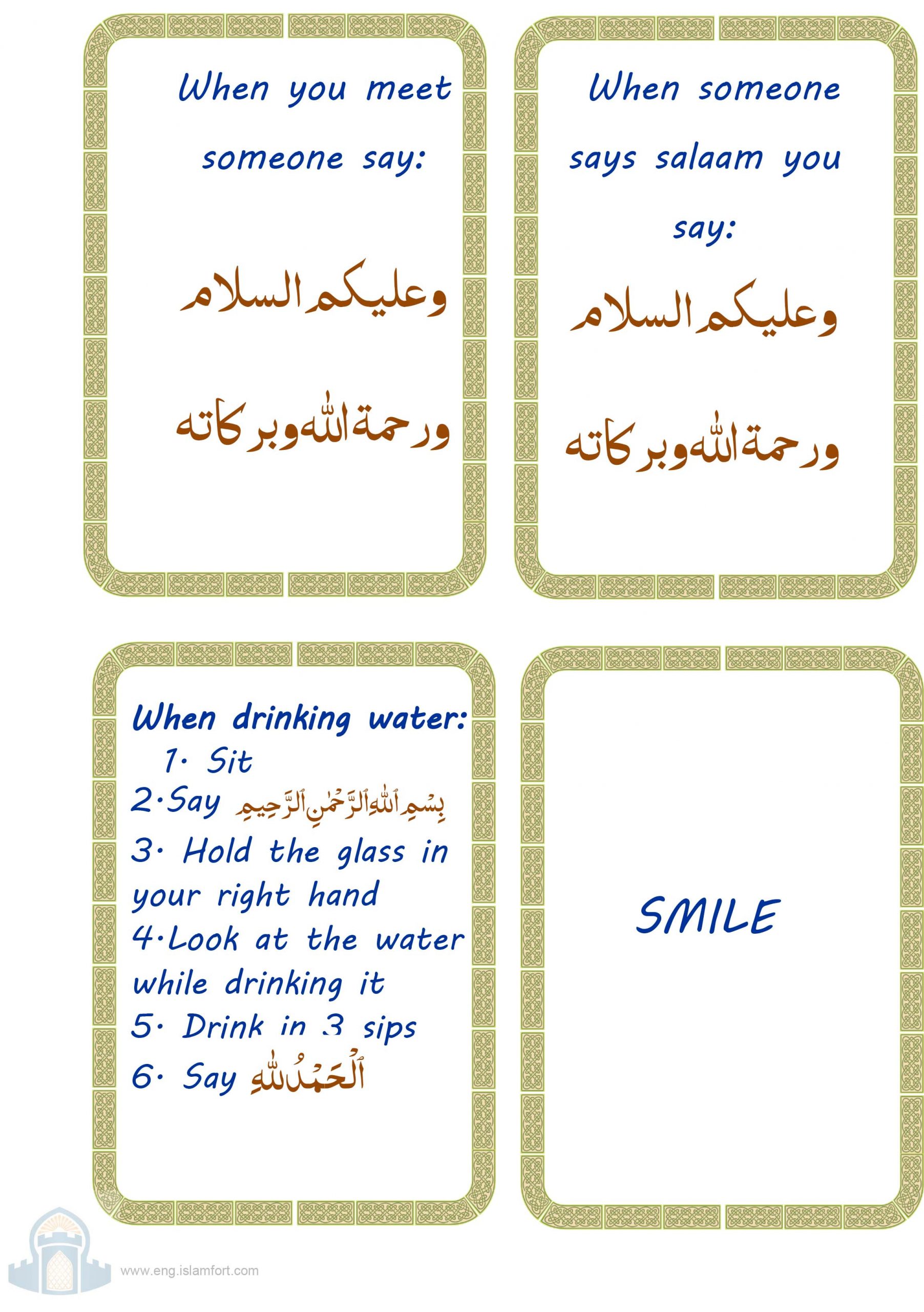 Sunnah Booklet – Islamfort.info