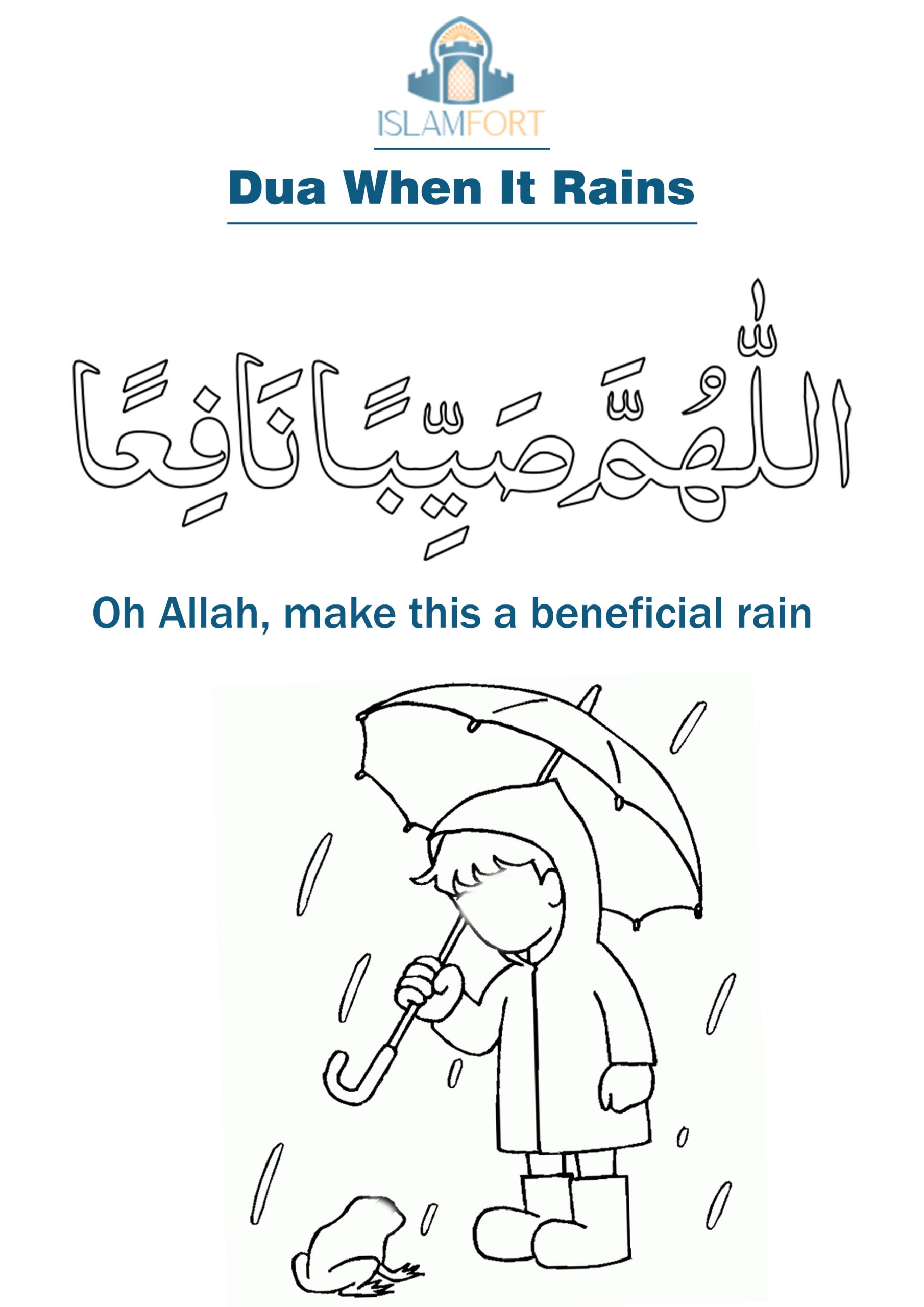 Dua when it rains – Islamfort.info